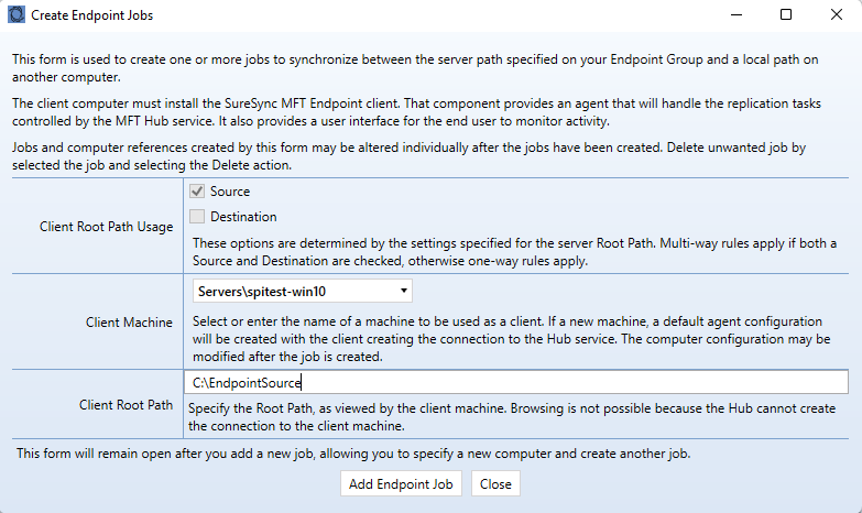 SureSync MFT Endpoint Evaluator's Guide