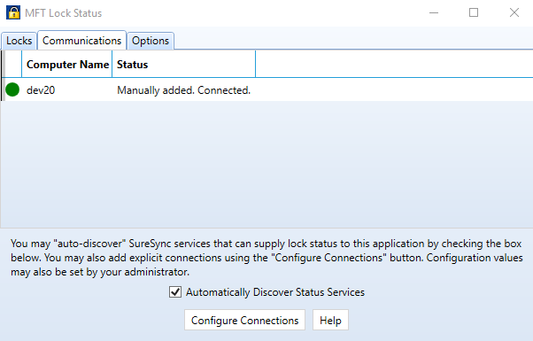 SureSync MFT LockStatus Evaluator's Guide